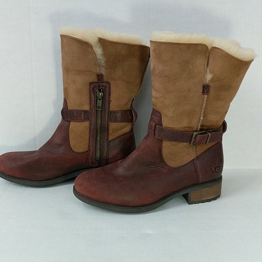 Ugg Pernille Modern Moto Convertible Boot - Gem